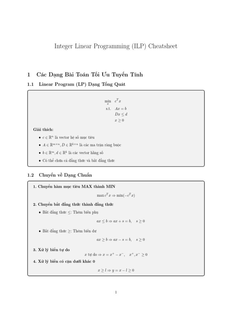 LP,ILP,SIMPLEX,B&B | PDF