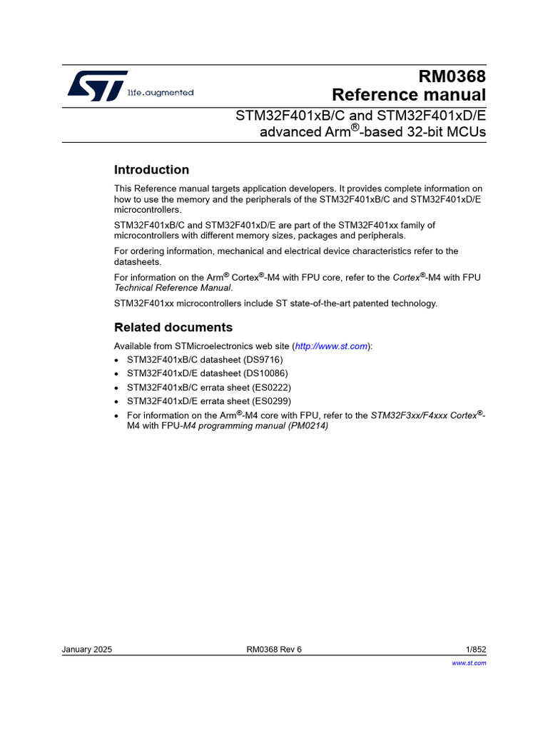 STM32F401CEU6 | PDF | Computer Engineering | Computer Hardware