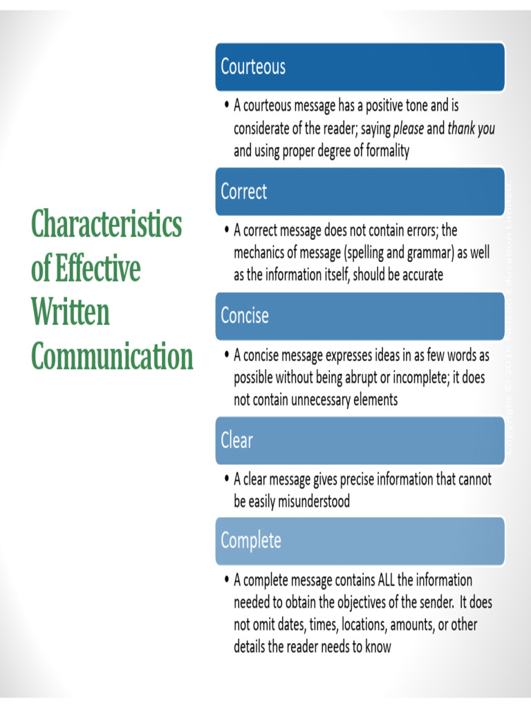 5 Cs of Effective Written Communication | PDF