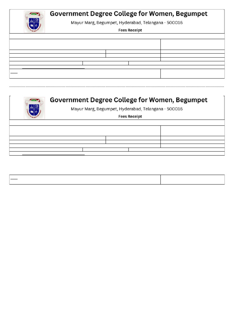 PRINCIPAL GOVT DEGREE COLLEGE FOR WOMEN BEGUMPET_2024 - 2025_4808290 | PDF