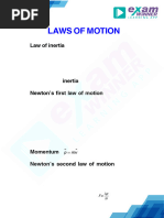 Class 11 Physics Laws of Motion Notes | PDF