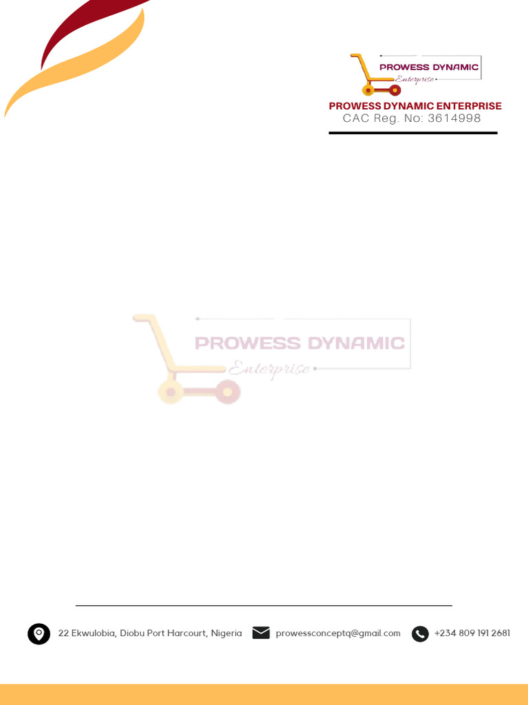 Prowess Dynamic Enterprise Business Letterhead | PDF