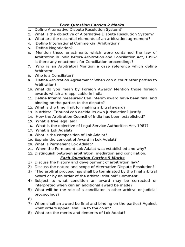 Final suggestion of ADR | PDF | Alternative Dispute Resolution | Arbitration