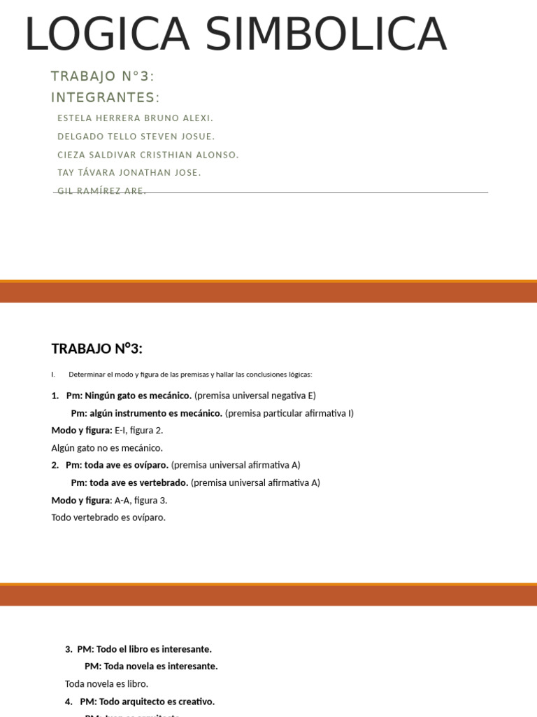 Logica Simbolica Ppt-1 | PDF | Proposición | Lógica