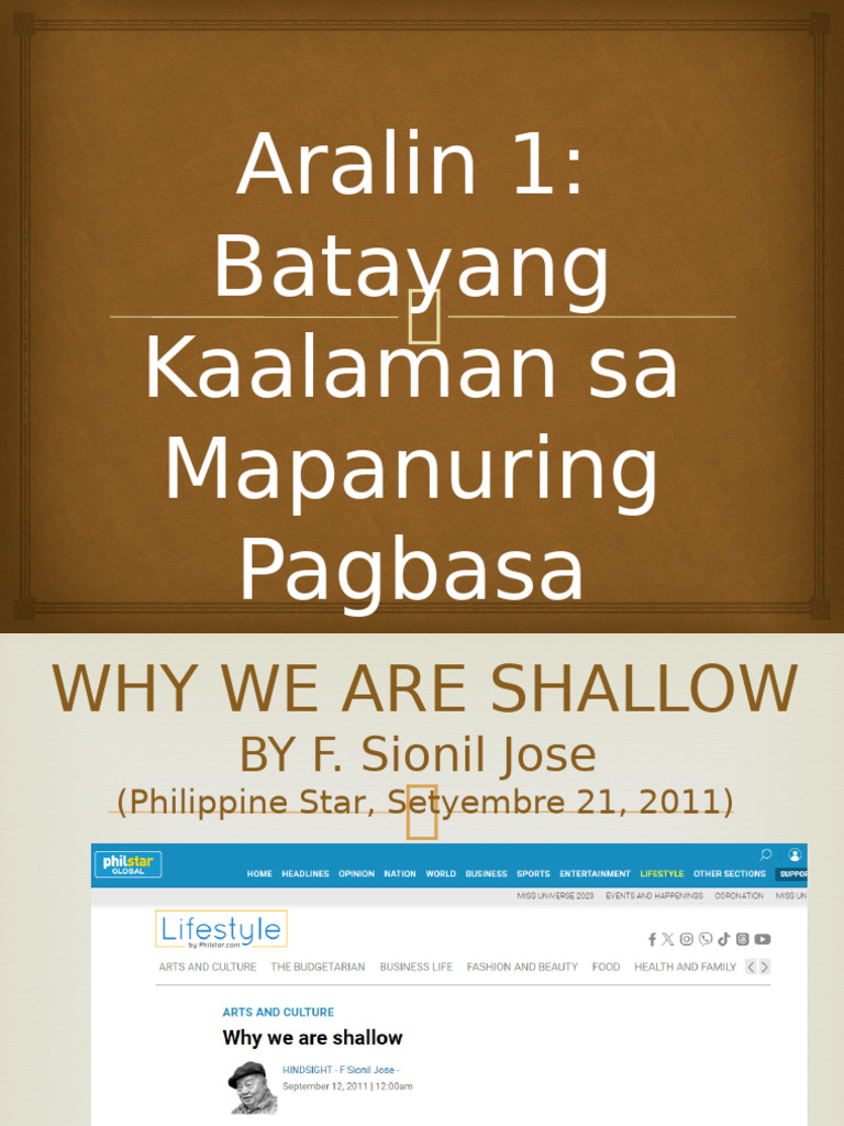 Aralin_1.Pagbasa | PDF