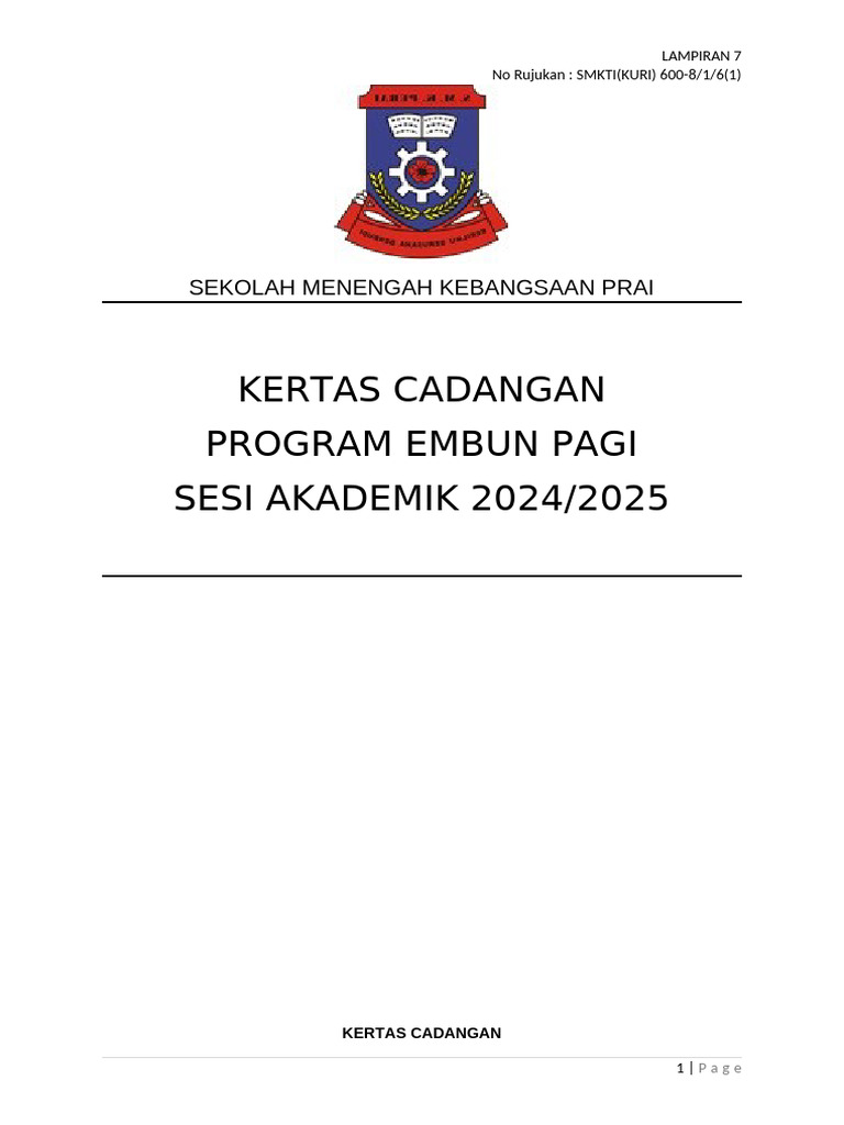 Kertas Kerja Sinaran Kejayaan | PDF