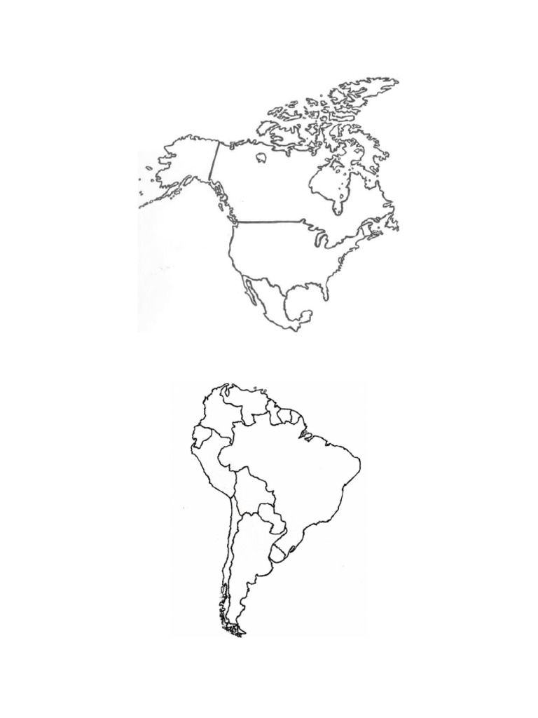 Mapas Norte, Centro, Sur y Insular de America | PDF