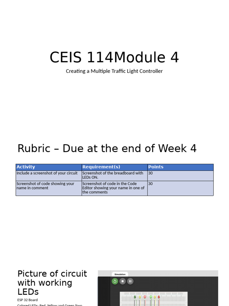 CEIS114 Project Template Module 4 Deliverable Name On The Circuit | PDF