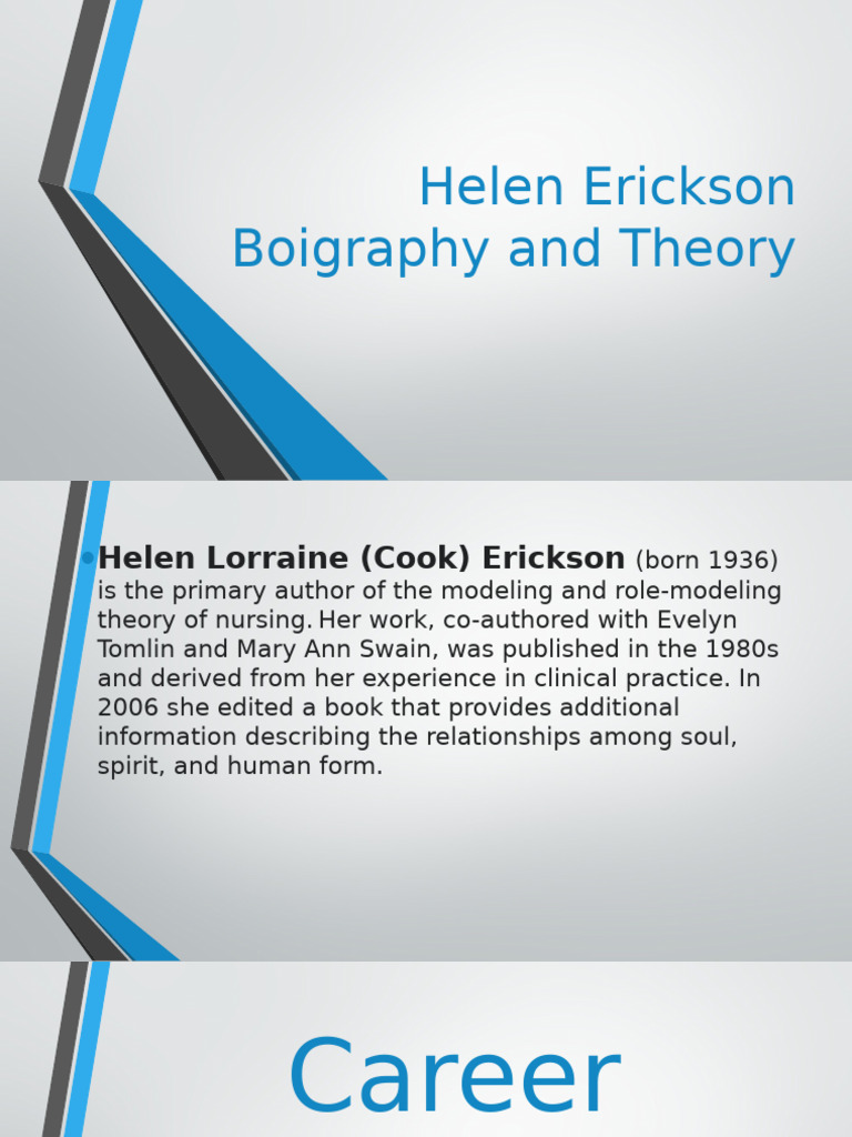 HELEN T. ERICKSON TEORITICAL FRAME WORK | PDF | Behavioural Sciences | Psychology