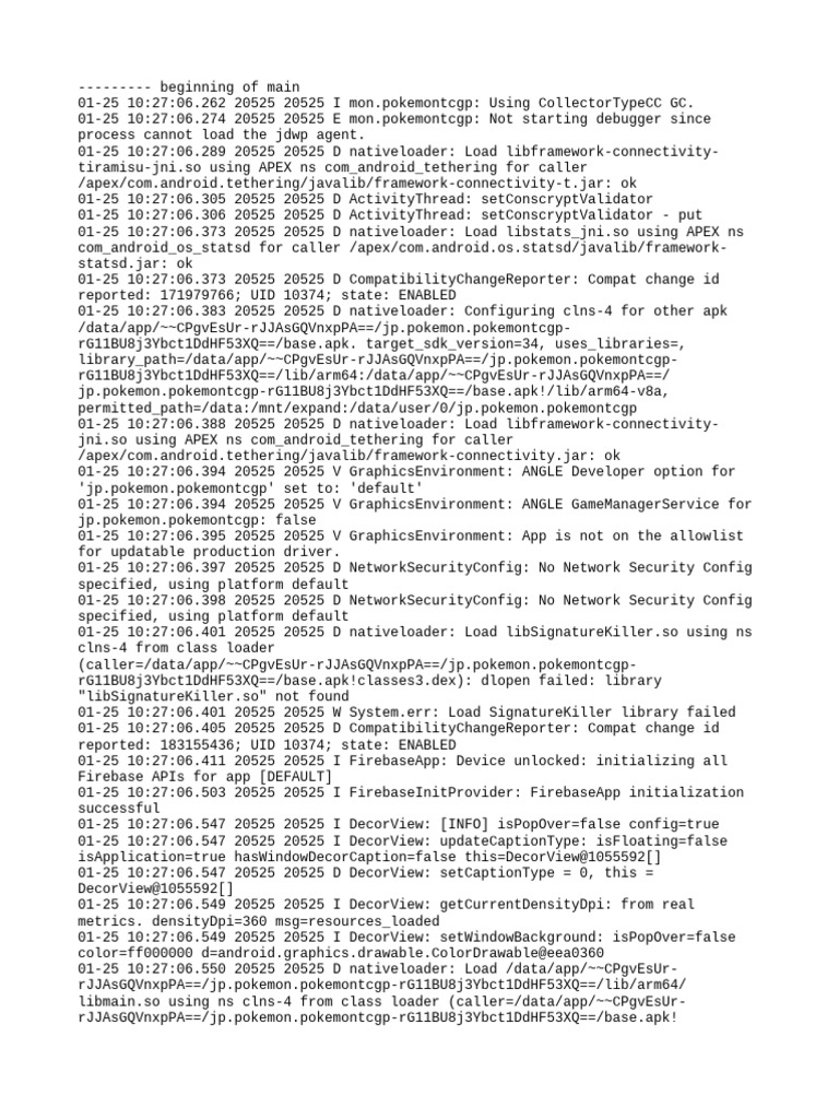 Mod Menu Log - JP - Pokemon.pokemontcgp | PDF | Computer Programming | Computer Architecture