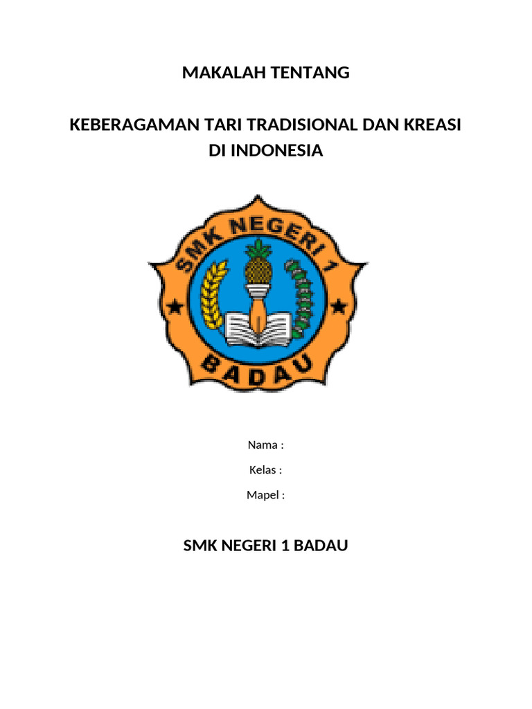 5 Tari Tradisonal Dan Tari Kreasi SMK N 1 Badau | PDF