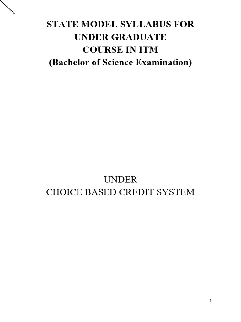 Odisha B.Sc. ITM Course Syllabus Guide | PDF | C++ | Class (Computer Programming)