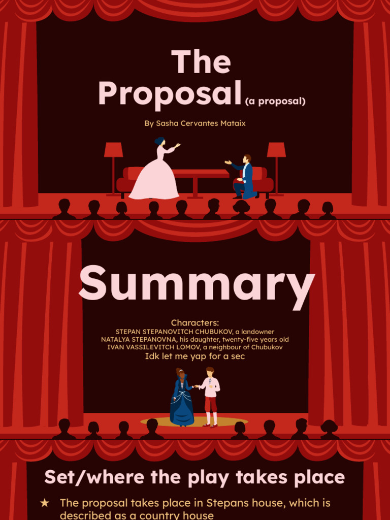 Lighting Design for "The Proposal" Play | PDF