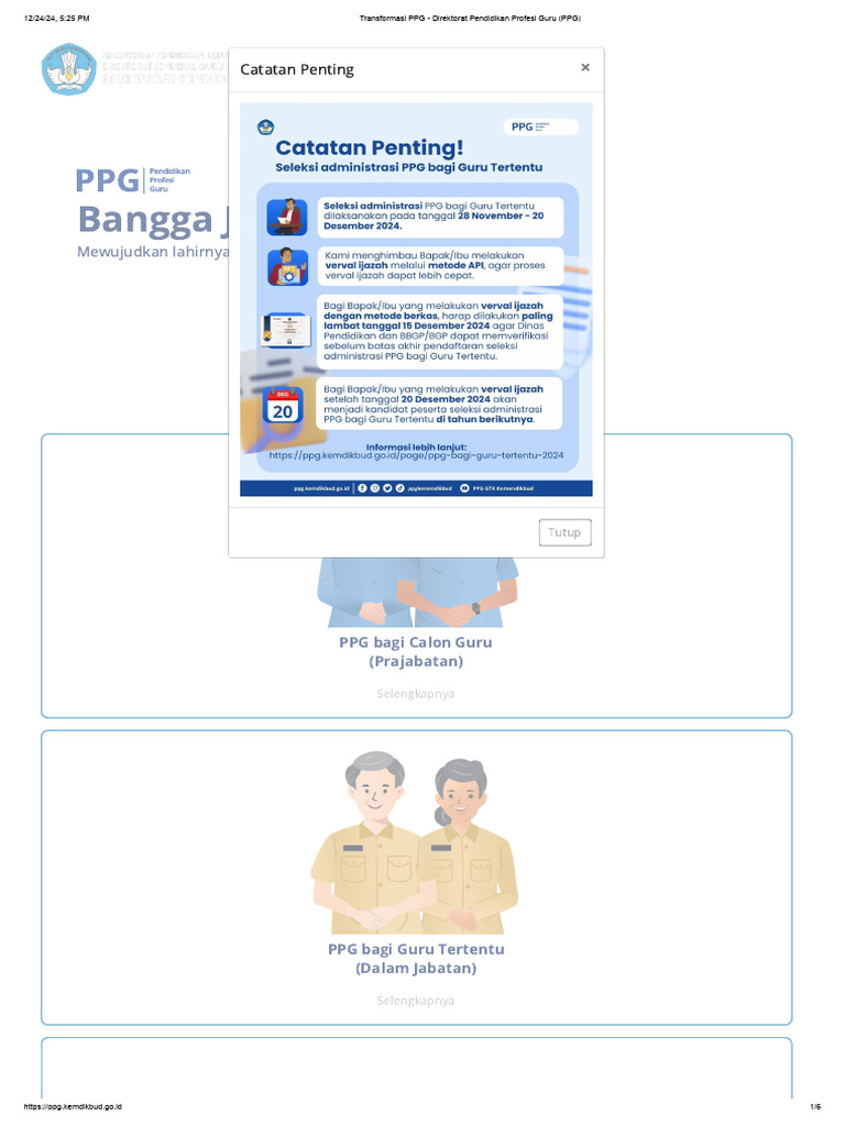 Transformasi PPG untuk Calon Guru | PDF