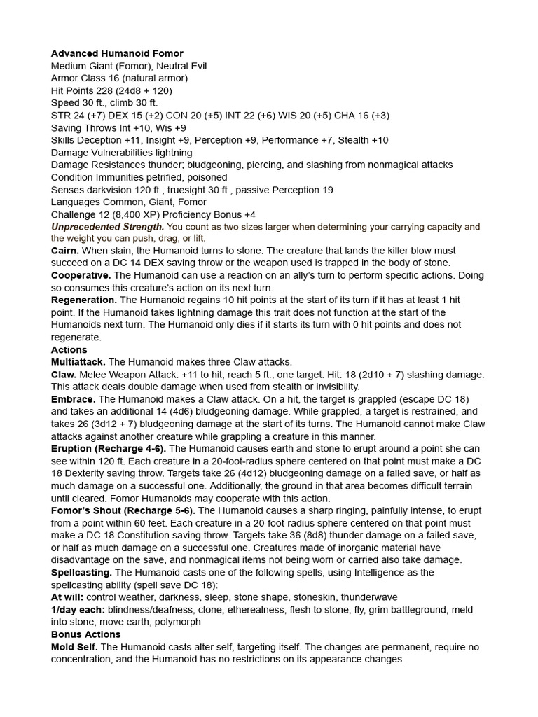 ROL True Fomor 4 | PDF