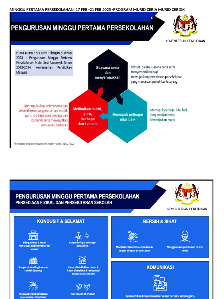 Program MURID CERIA MURID CERDIK @Aktiviti Minggu 1 Sesi Akademik 2025_2026 (1) | PDF