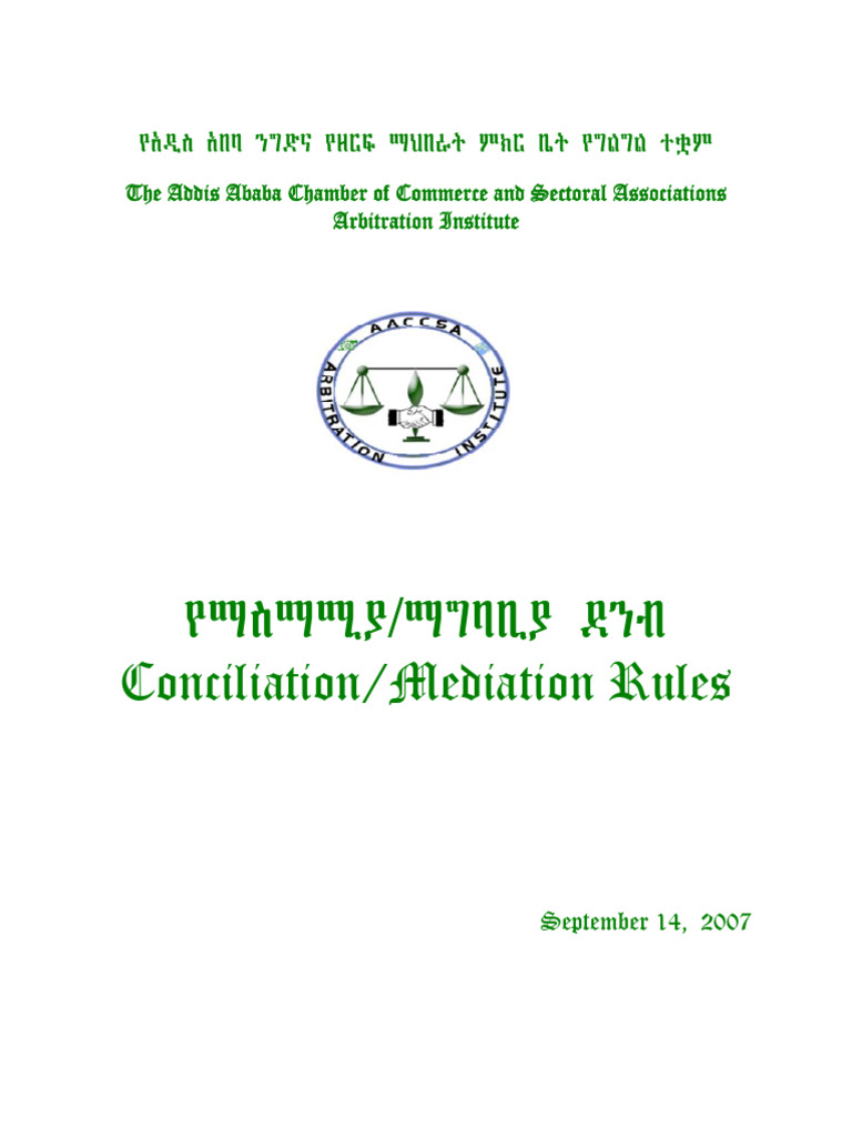 Mediation and Concilation Rule | PDF | Mediation | Alternative Dispute ...