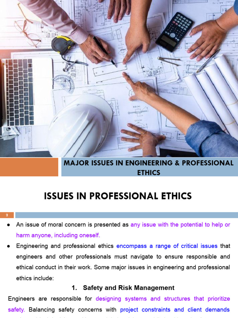 Major Issues in Engineering & Professional Ethics | PDF | Conflict Of Interest | Bribery