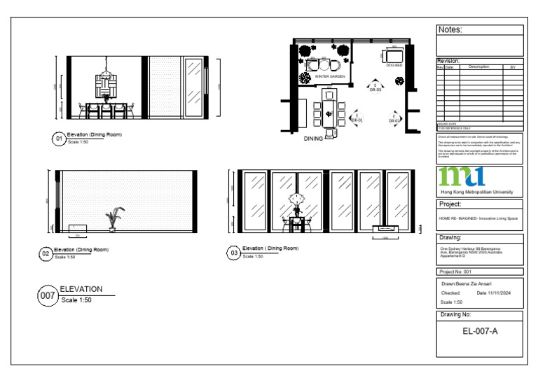 Dining Room Elevation For Submission 55 | PDF