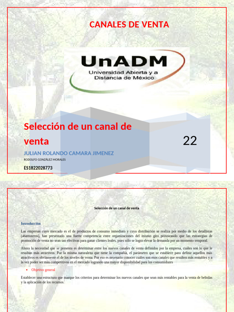 Gcav U1 A2 Rogm | PDF | Mercado (economía) | Producto (Negocio)