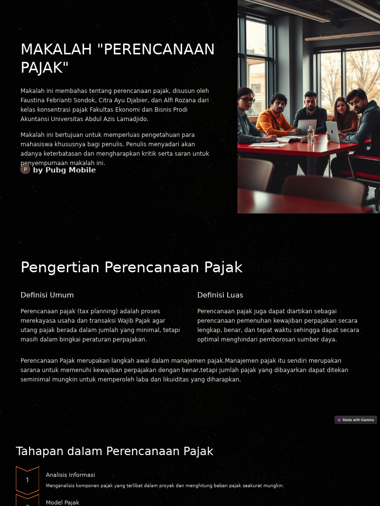 Makalah Perencanaan Pajak | PDF