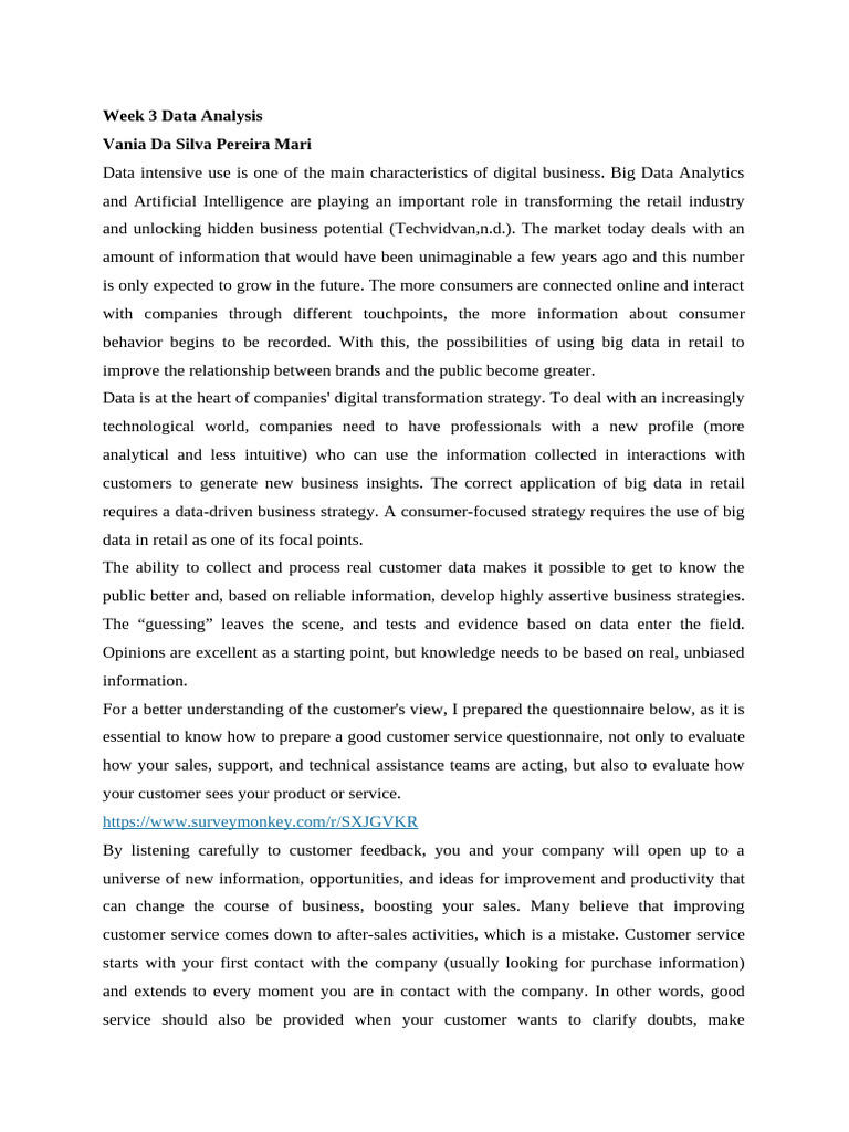 Big Data's Impact on Retail Strategy | PDF | Data | Information