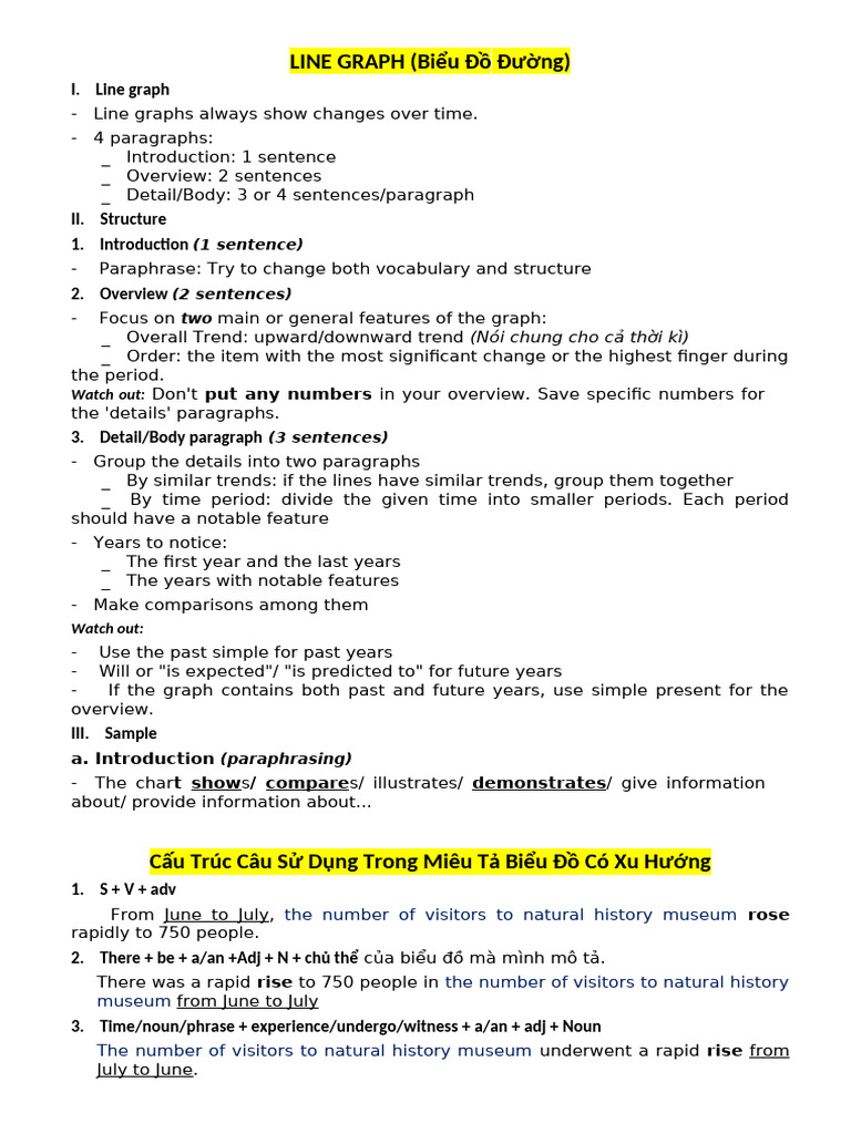 IELTS Writing: Line Graph | PDF