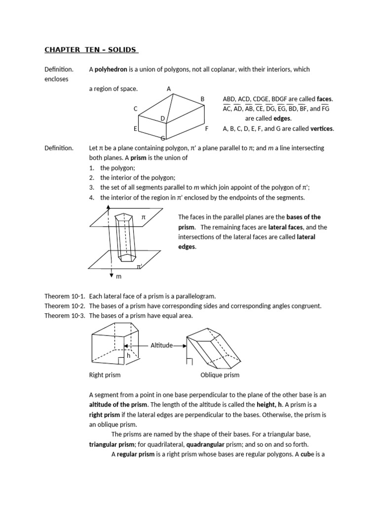 Math 210 Topics On Solid Geometry | PDF | Sphere | Area