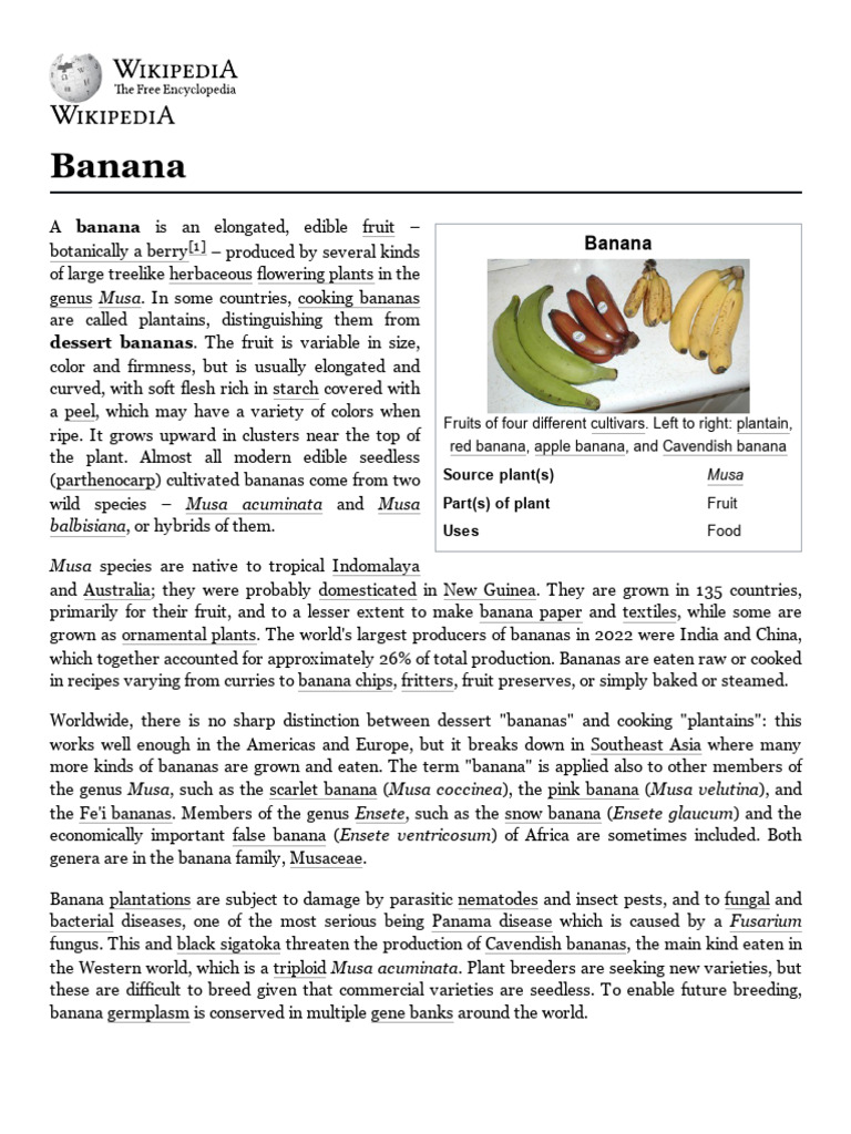Banana Note | PDF | Banana