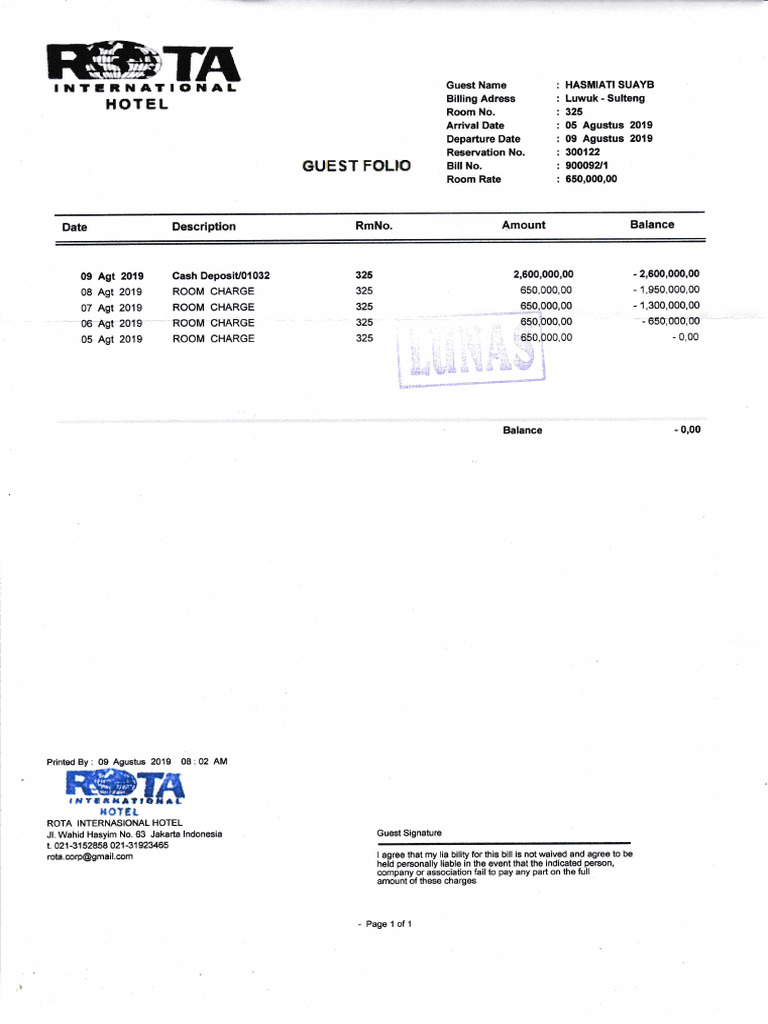 Bil Hotel Rota | PDF