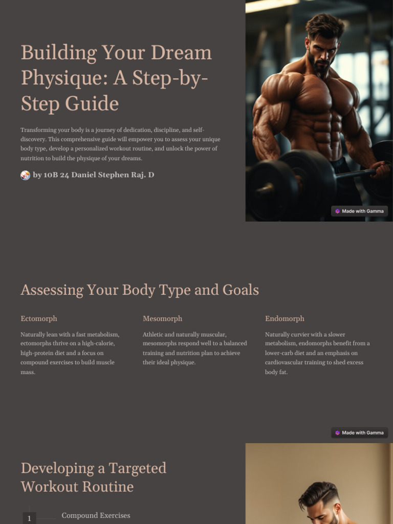 Build Your Dream Physique Guide | PDF | Strength Training | Physical ...
