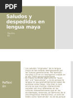 Saludos y Despedidas en Lengua Maya | PDF | Artes del Lenguaje y ...