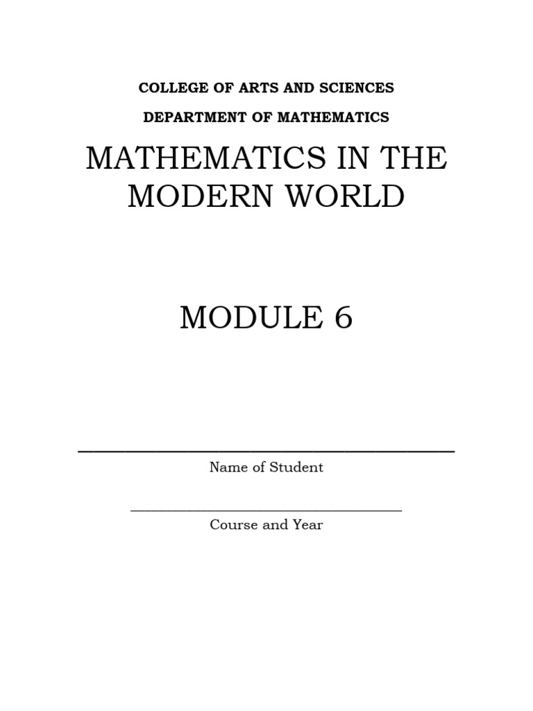 Mathematics in Modern Life: Statistics Module | PDF | Sampling ...