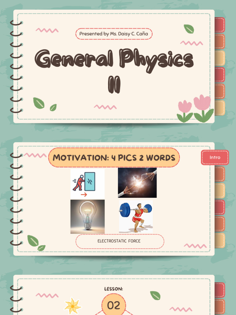 Gen-Phy-lesson-2 20250124 074513 0000 | PDF | Electric Field | Flux