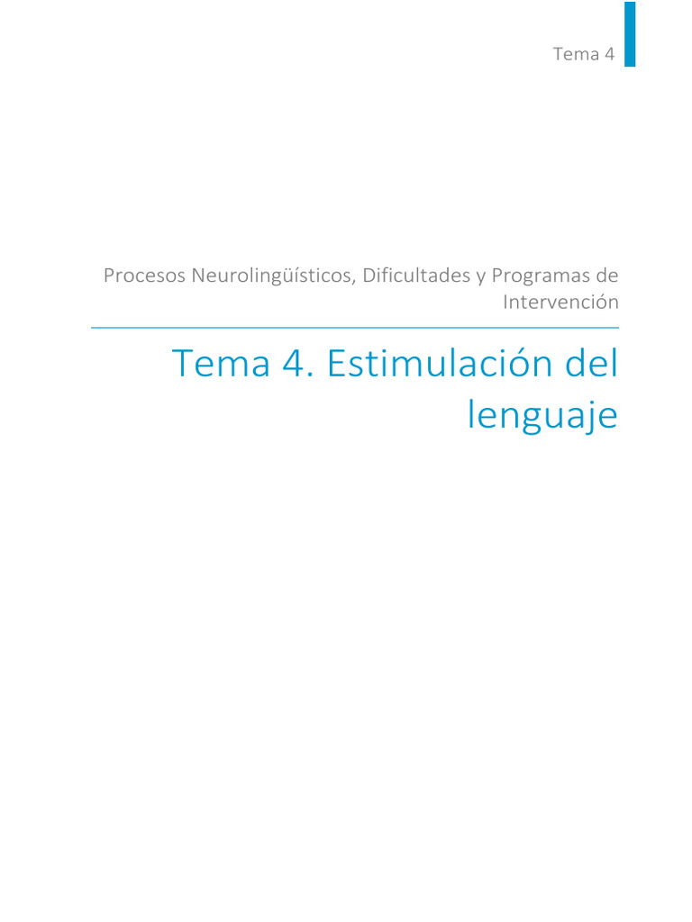 Estimulacion Del Lenguaje | PDF | Palabra | Fonología