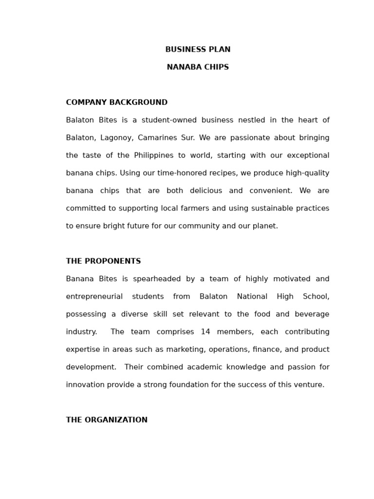 Business Plan (Group 2) Final | PDF