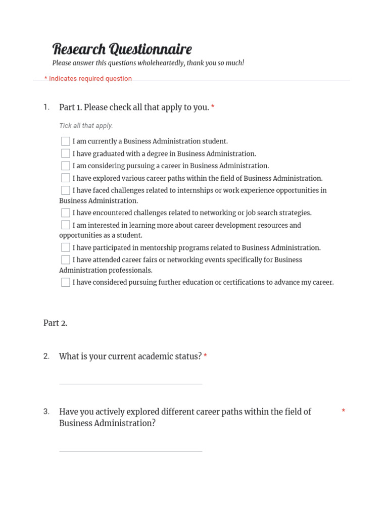 Research-Questionnaire-Google-Forms | PDF