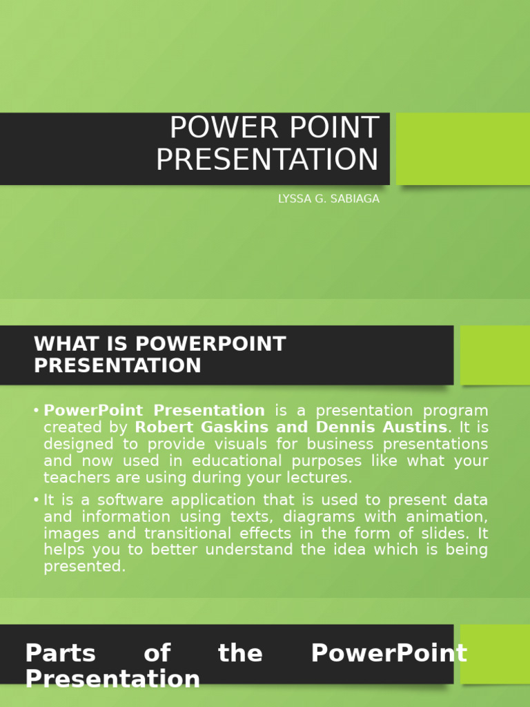 Powerpoint Presentation | PDF | Microsoft Power Point | Software