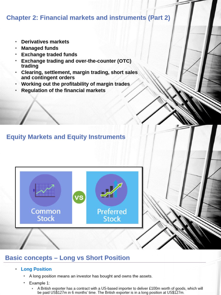 Chapter 2B Fin Mkts Instruments V5 | PDF | Investment Fund | Stocks