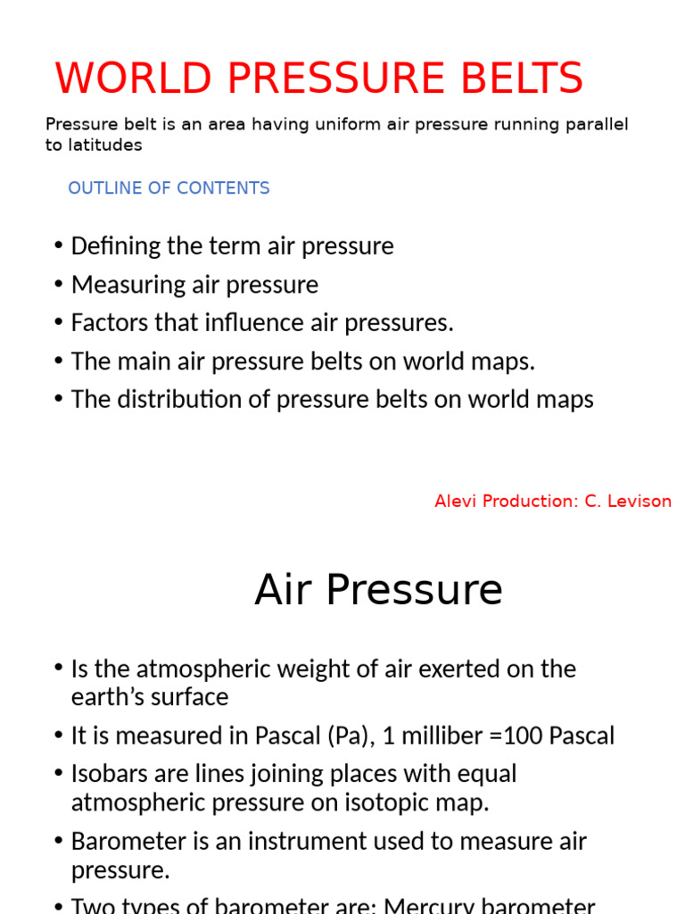 World Pressure Belts ..Alevi | PDF | Atmosphere Of Earth | Atmospheric ...