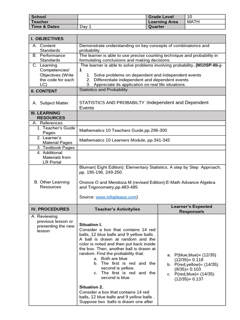 Day 1-2 | PDF | Probability | Mathematics