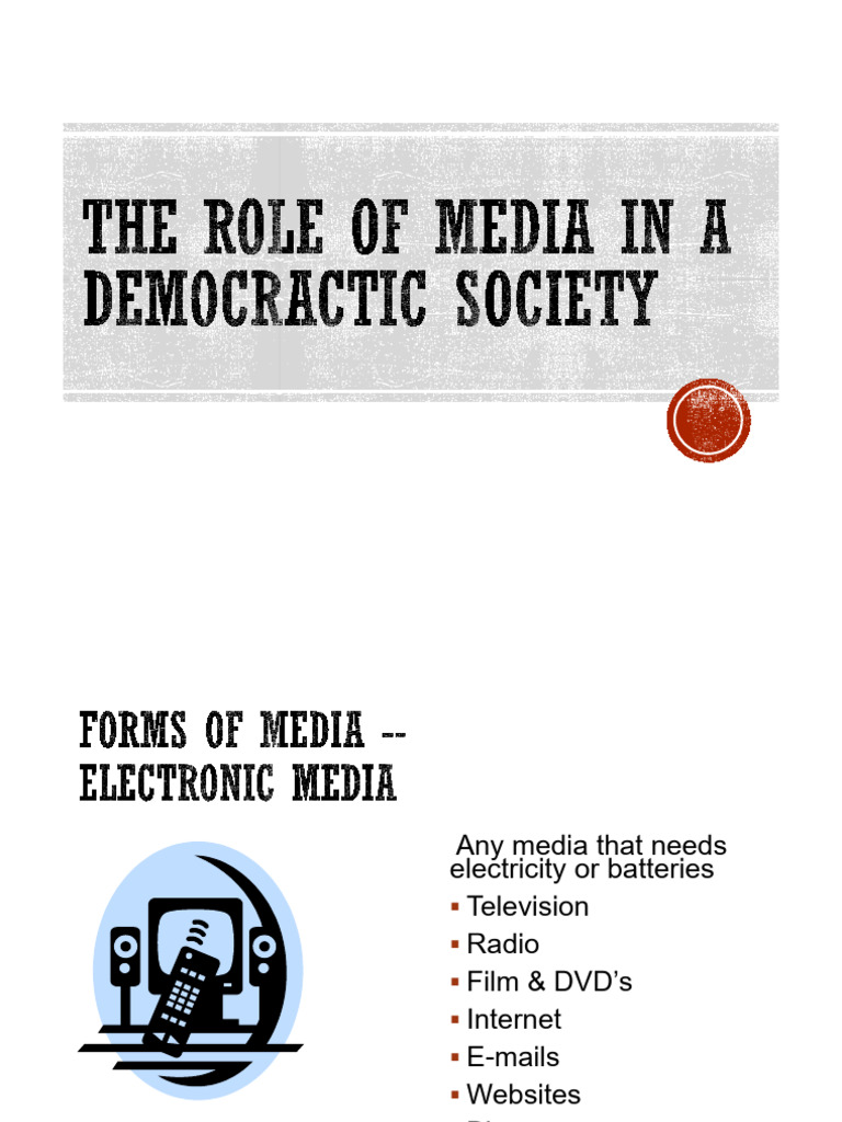 Role of Media in Democracy | PDF | Mass Media | Democracy