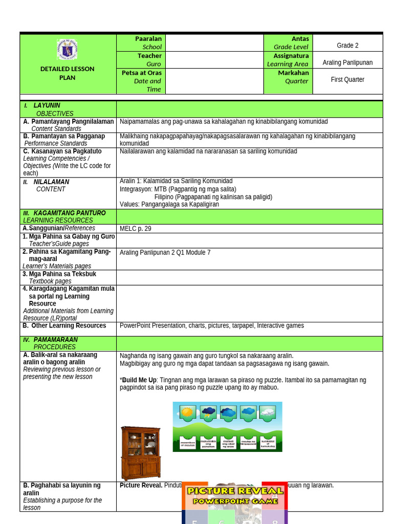 Cot DLP Q1 Kalamidad | PDF