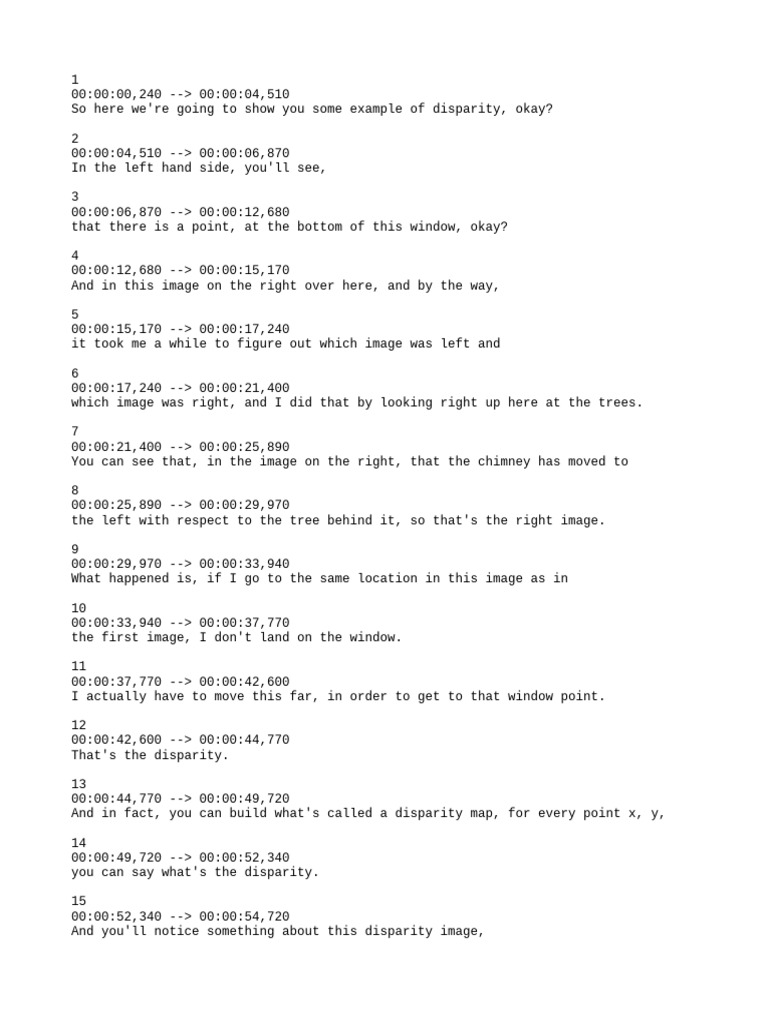 313-Stereo Geometry-Depth From Disparity | PDF