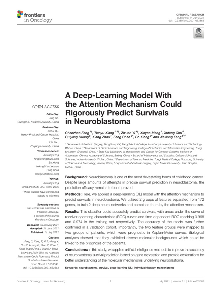 Deep Learning Neuroblastoma | PDF | Receiver Operating Characteristic | Sensitivity And Specificity