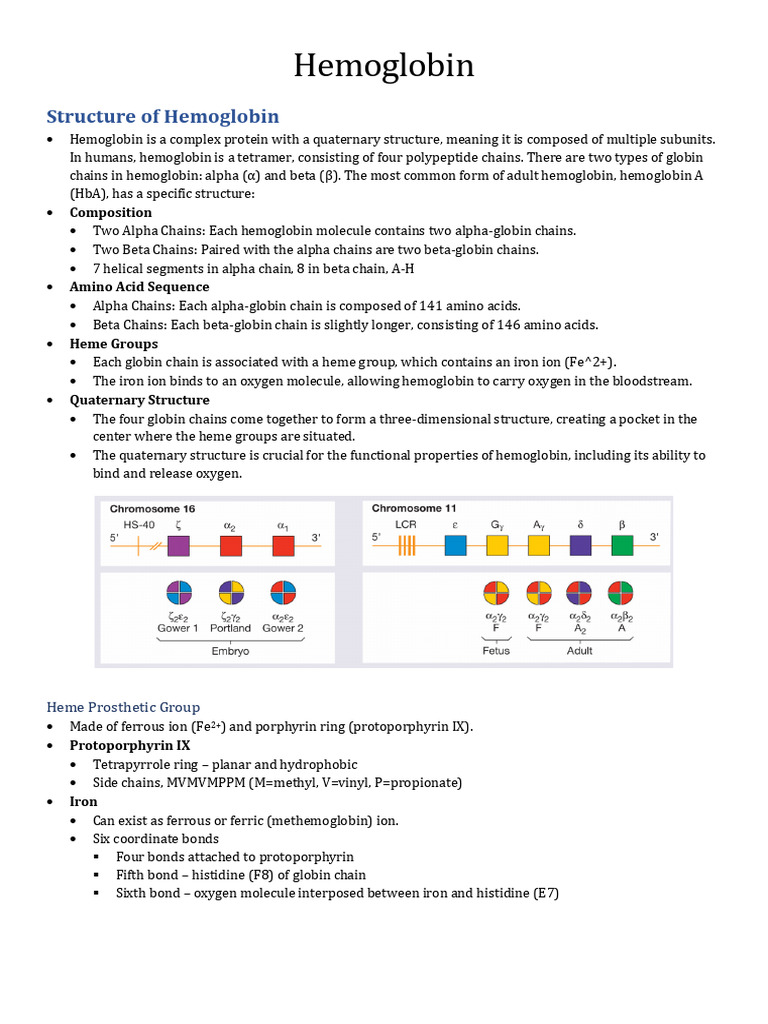 Hemoglobin and Hemoglobinopathies | PDF | Hemoglobin | Hematology