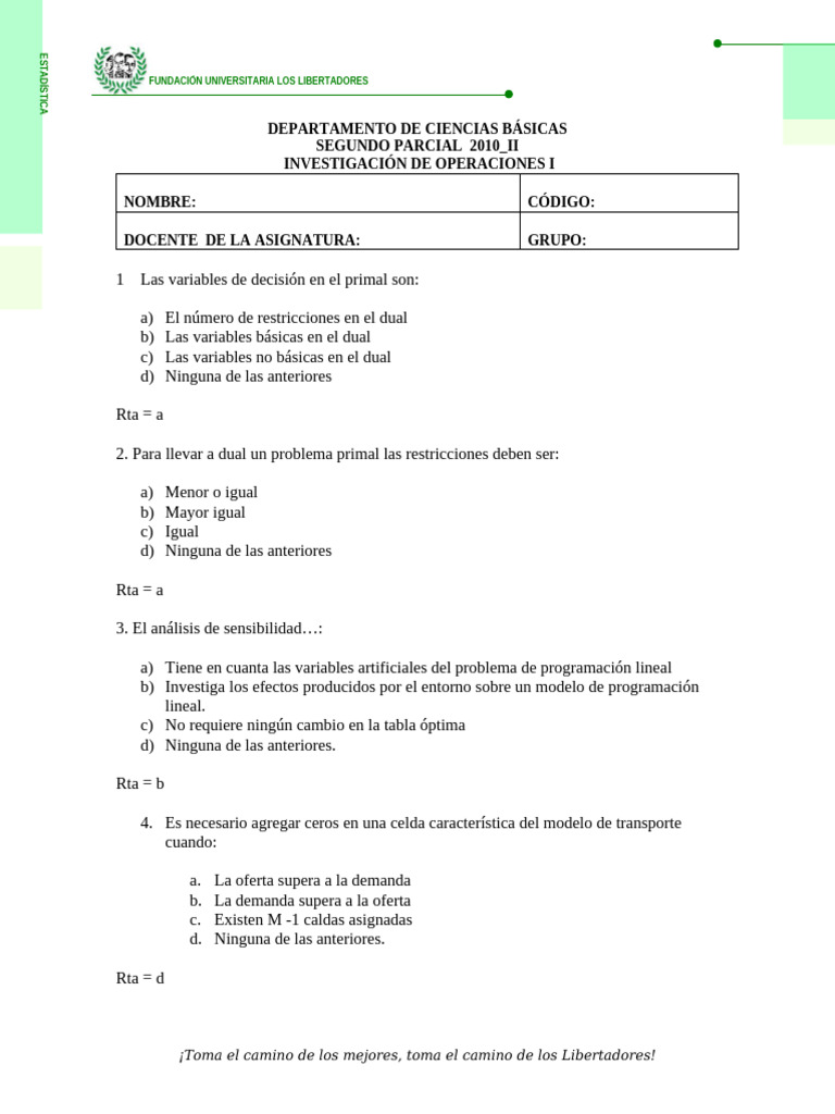 JORGE DUMAR MA0024 2 | PDF | Programación lineal | Matemáticas Aplicadas