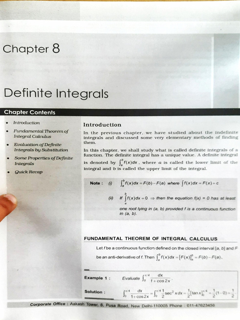 Definite Integral | PDF