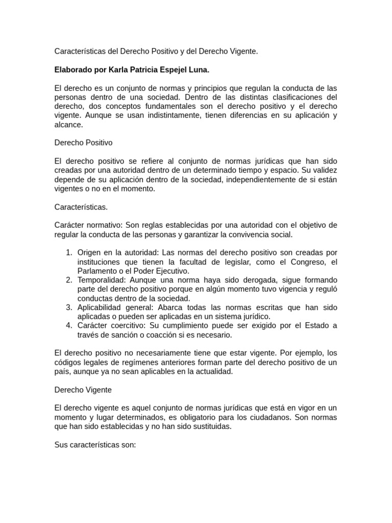 Derecho Positivo y Derecho Vigente | PDF | Filosofía Aplicada | Gobierno