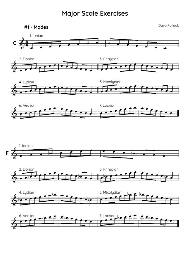 6eeaaa2-1bb4-4d41-Da2a-685fe3a01d15 Worksheet - 5 Major Scale Exercises ...